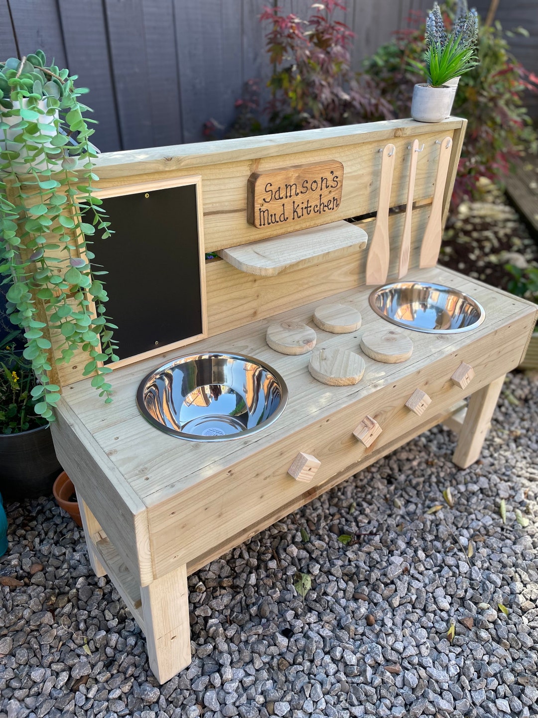 Jan Sale Children’s Quality Personalised Outdoor Mud Kitchens With Free ...