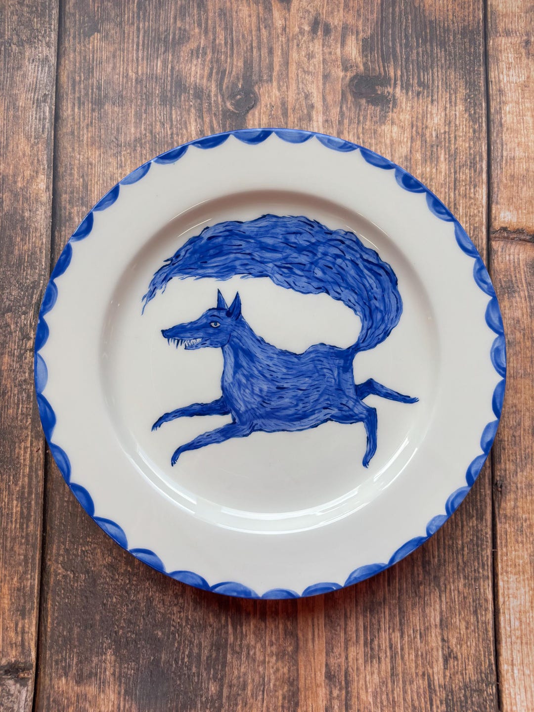 Wolf Dinner Plate - Etsy