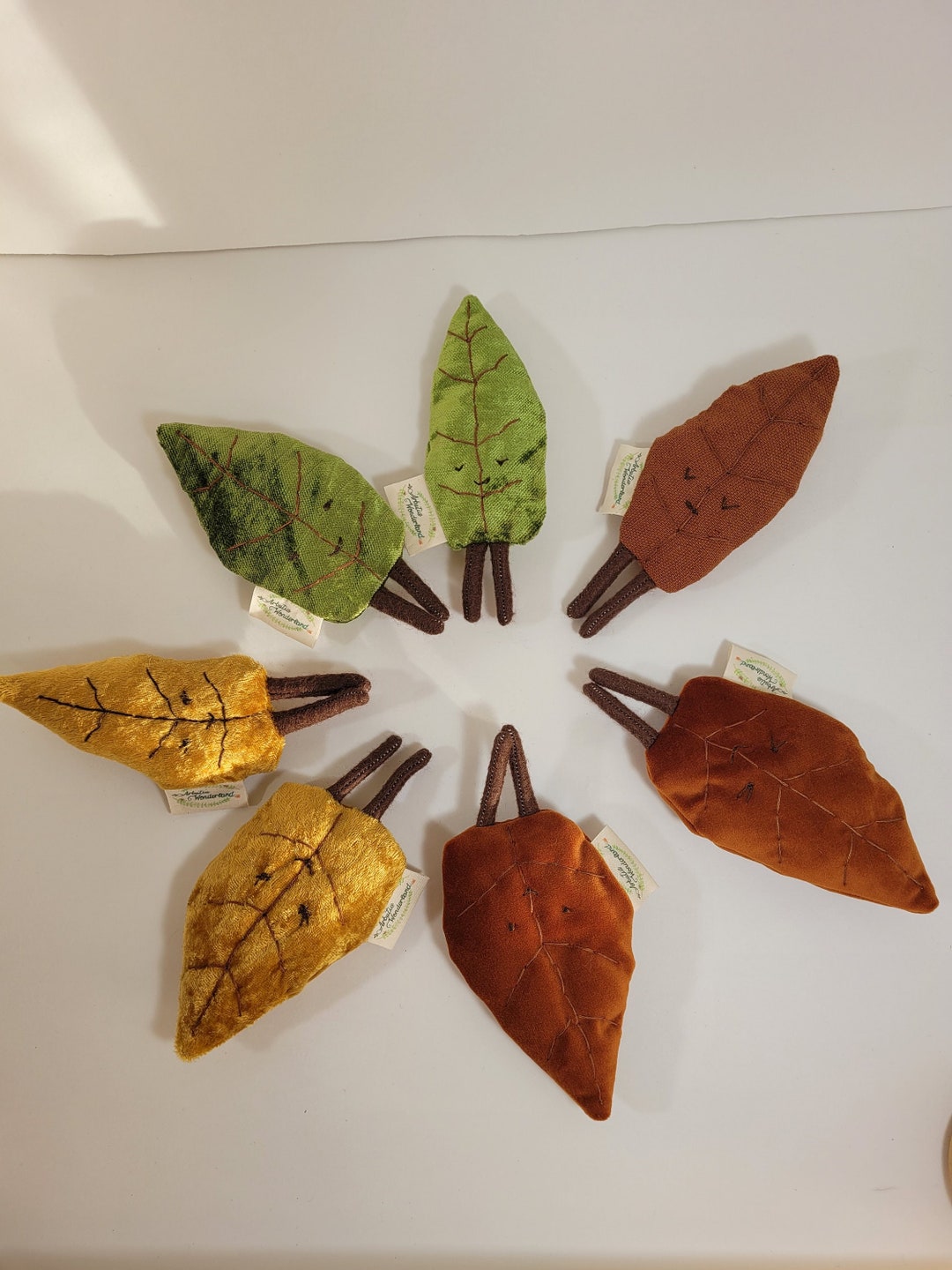 Velvety Autumn fall Leaf Plushie, Cottagecore Decor 6 - Etsy