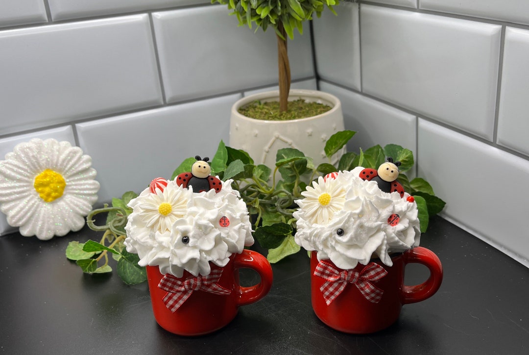Faux Ladybug Whipped Drink - Etsy