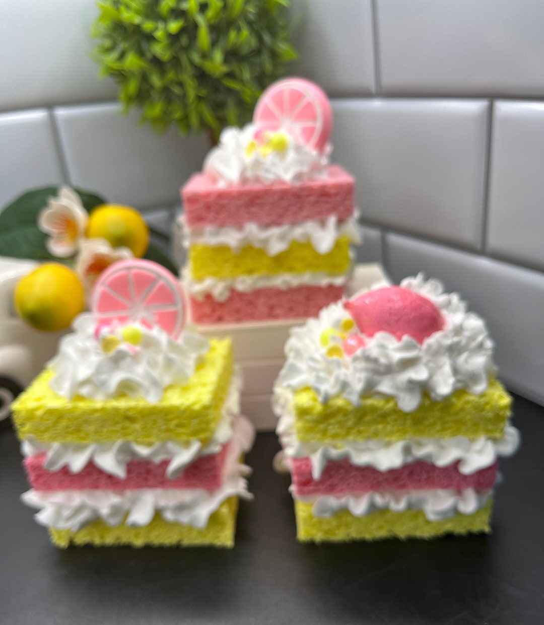Faux Pink Lemonade Sponge Cake - Etsy