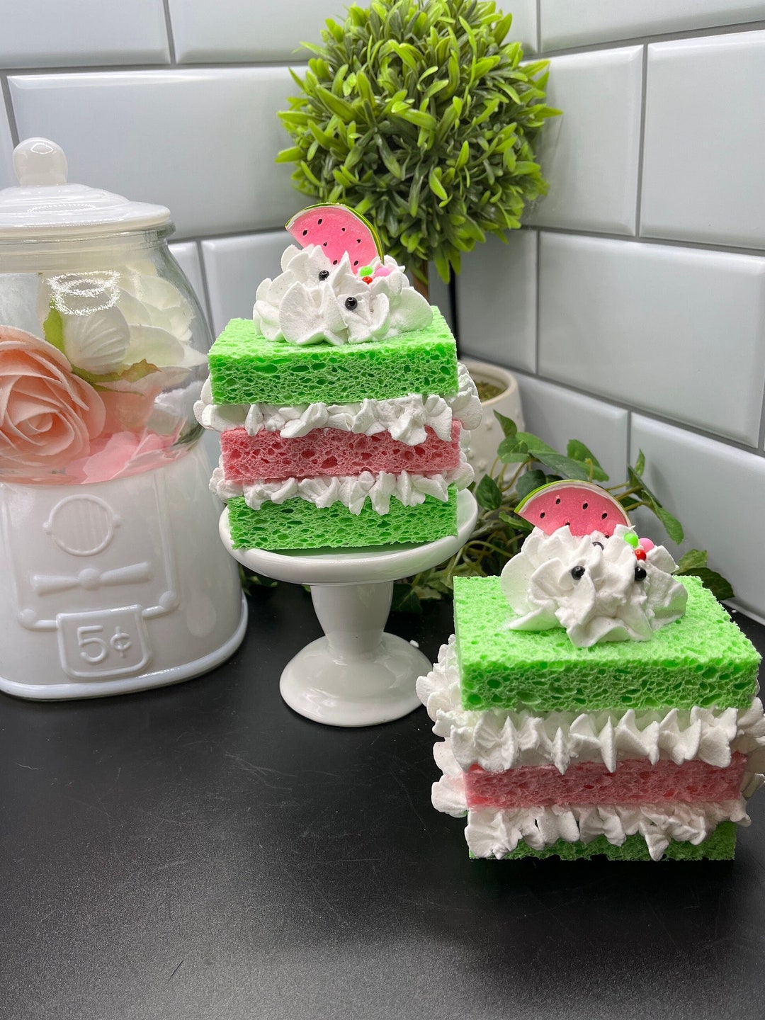 Faux Watermelon Sponge Cake - Etsy