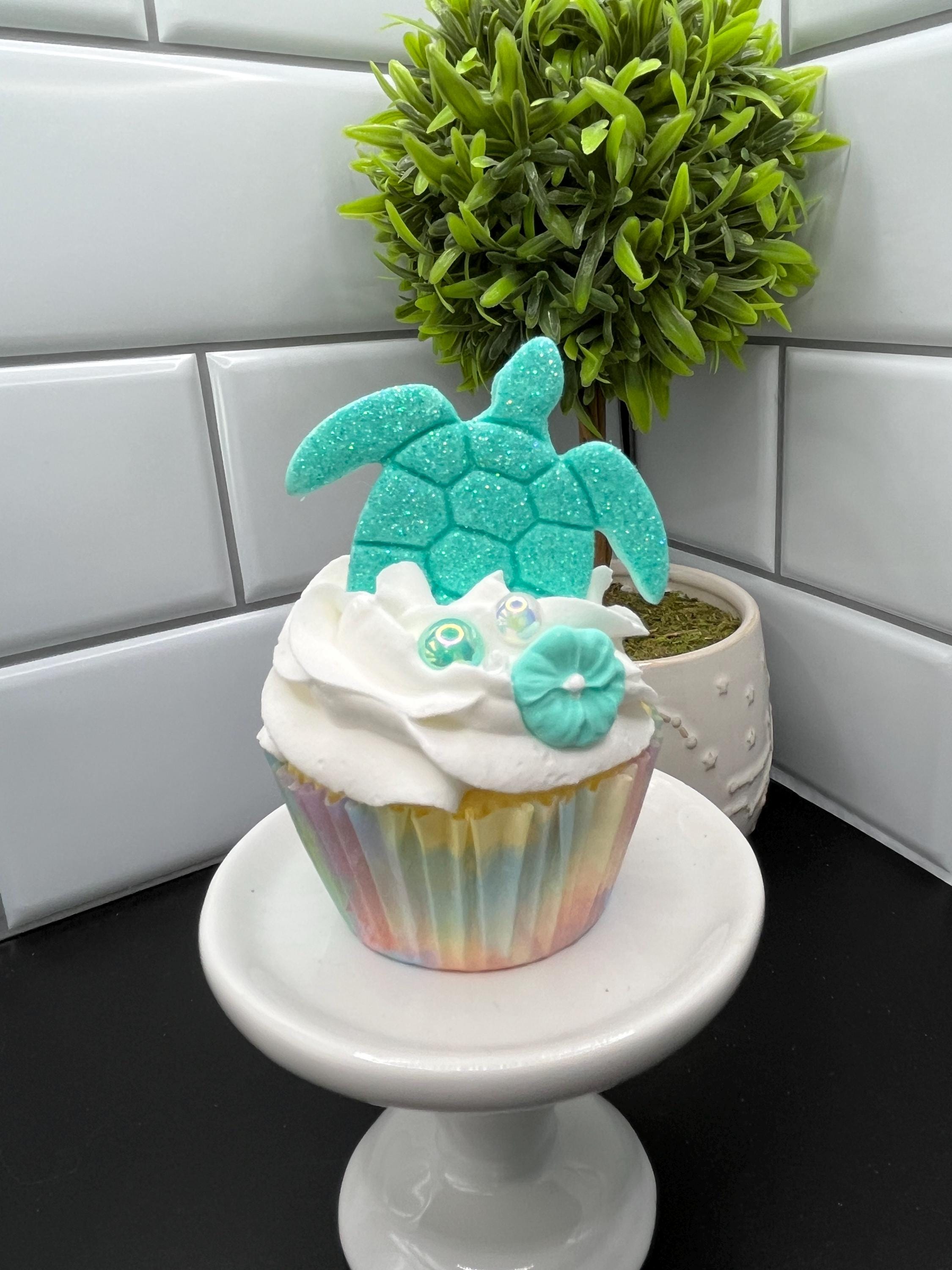 Turtle Decor | Fake Sea Turtle Cupcake - Etsy