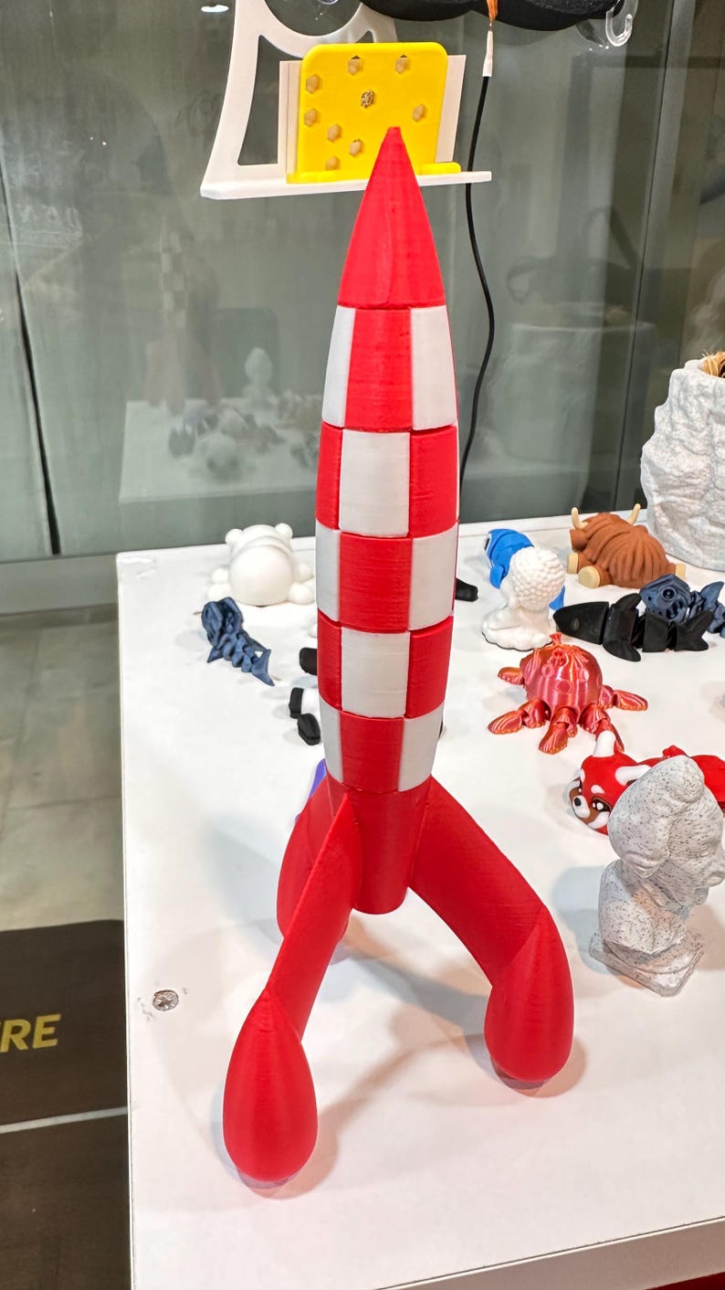 Tintin Rocket – Vintage 3D Replica (15 Cm) - Etsy