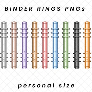 Transparent Binder Rings Pngs, Digital Binder Rings, Digital Planner ...