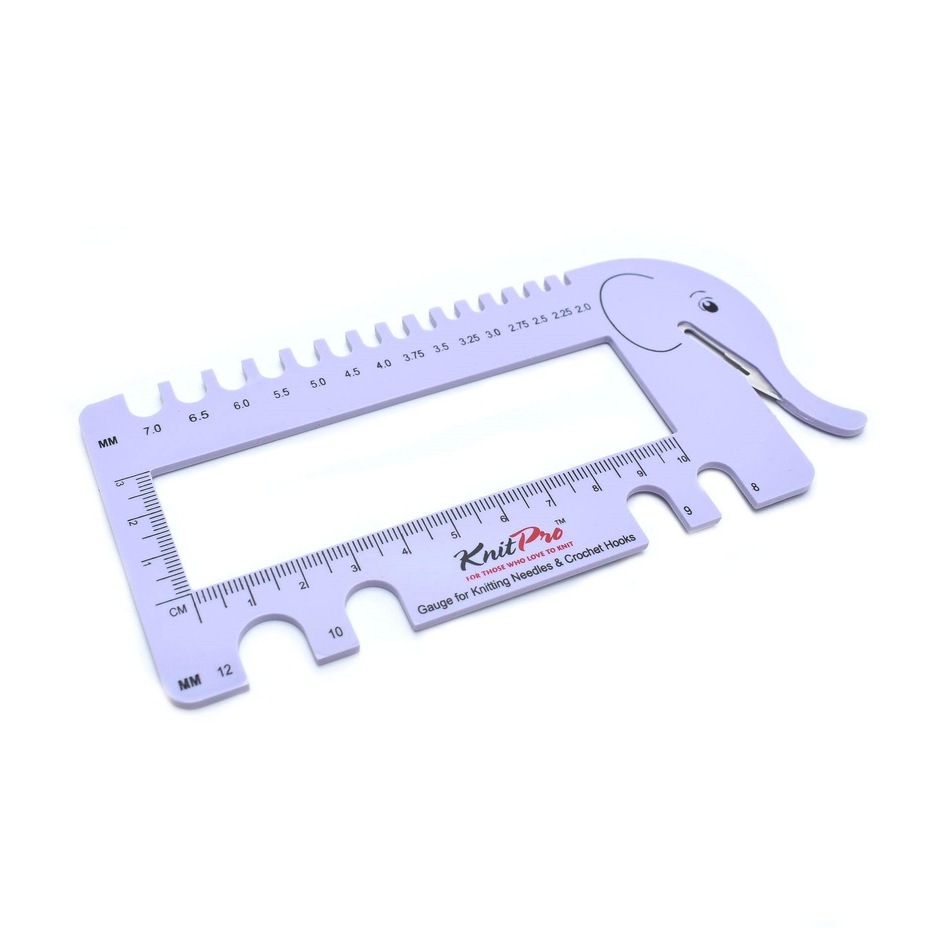 Knit Pro Gauge Ruler Elephant Design for Crocheting and Knitting - Etsy