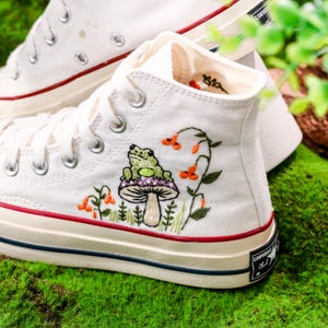 Converse Embroidered Mushroom, Frog, Converse Chuck Taylor Embroidered ...