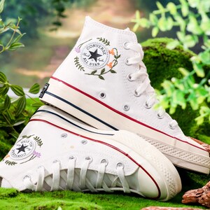 Converse Embroidered Mushroom, Frog, Converse Chuck Taylor Embroidered ...