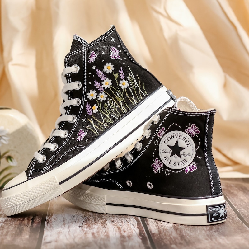 Floral Converse - Etsy
