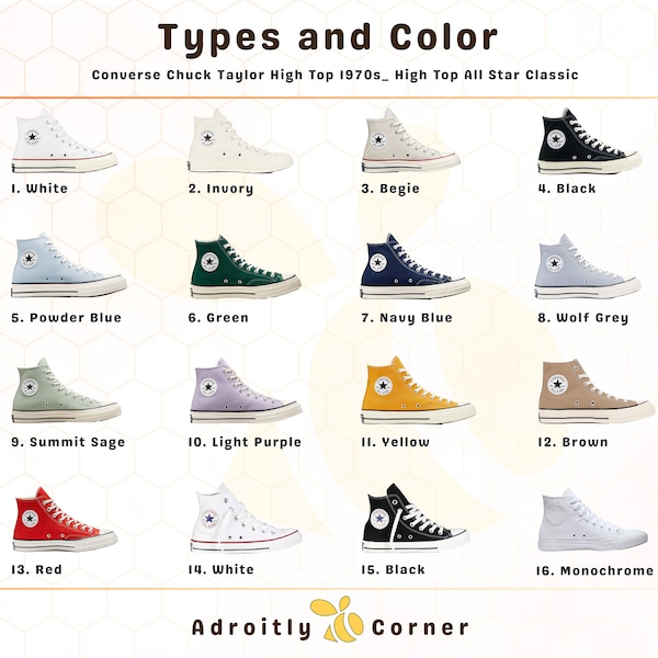 Converse High - Etsy