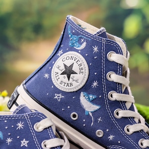 Custom Embroidered Converse, Hammerhead Sharks and Manta Ray ...
