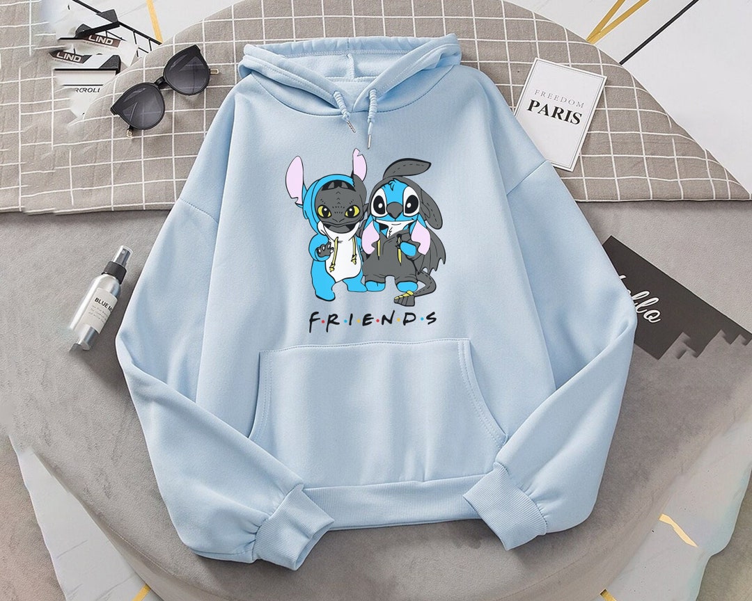 Toothless Night Fury and Stitch Hoodie FRIENDS Stitch Hoodie - Etsy Canada