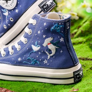 Custom Embroidered Converse, Hammerhead Sharks and Manta Ray ...