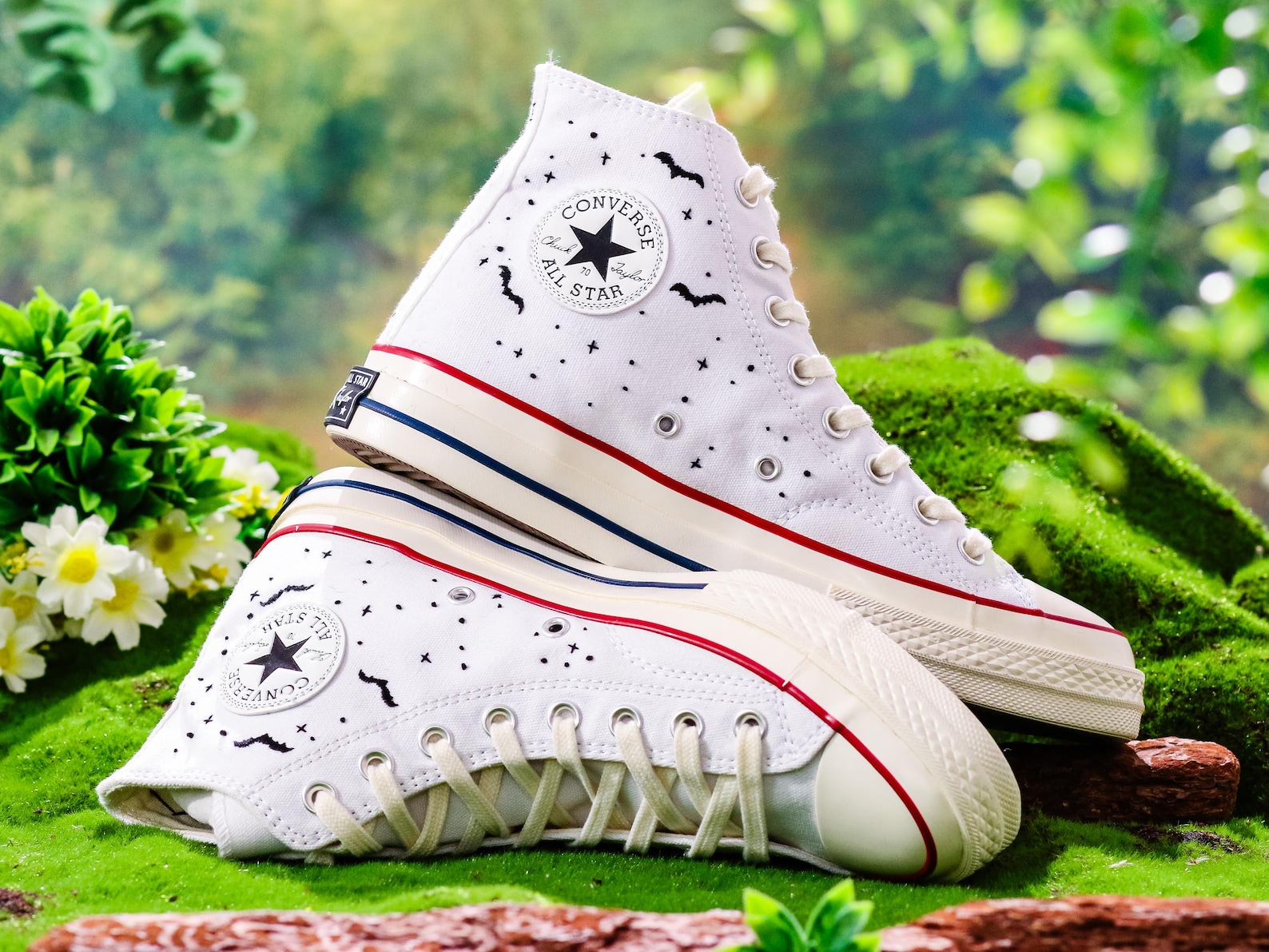 Capybara Shoes, Halloween Capybara Embroidered Converse Custom, Funny ...