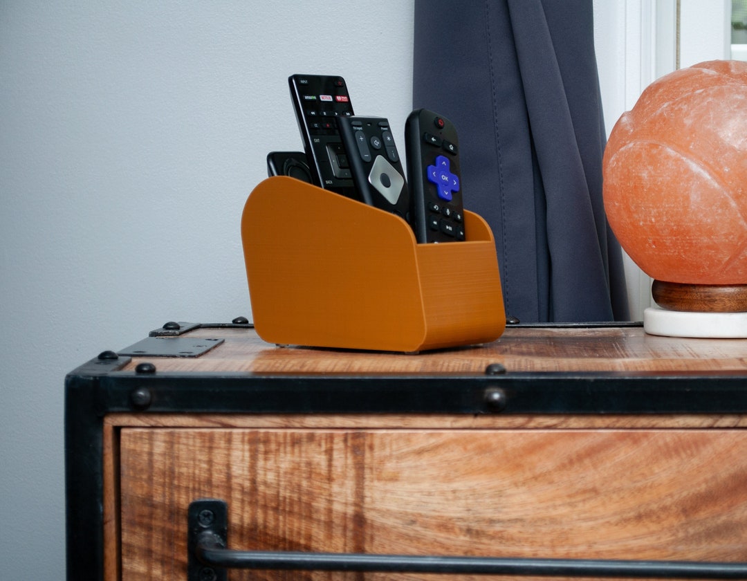 4 Pocket Remote Control Holder Caddy Scandinavian Minimalist Boho ...