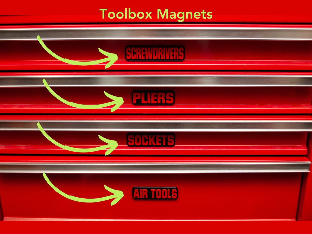 Toolbox Magnets: Garage Tool Organizer Labels, Unique Dad Gift - Etsy