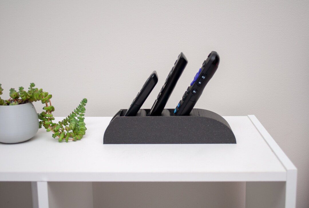 3 Pocket SLIM Remote Control Holder Caddy Scandinavian Minimalist Boho ...