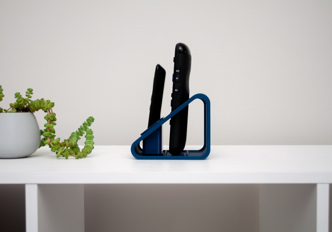 2 Pocket Slender Remote Control Holder Caddy Scandinavian Minimalist ...