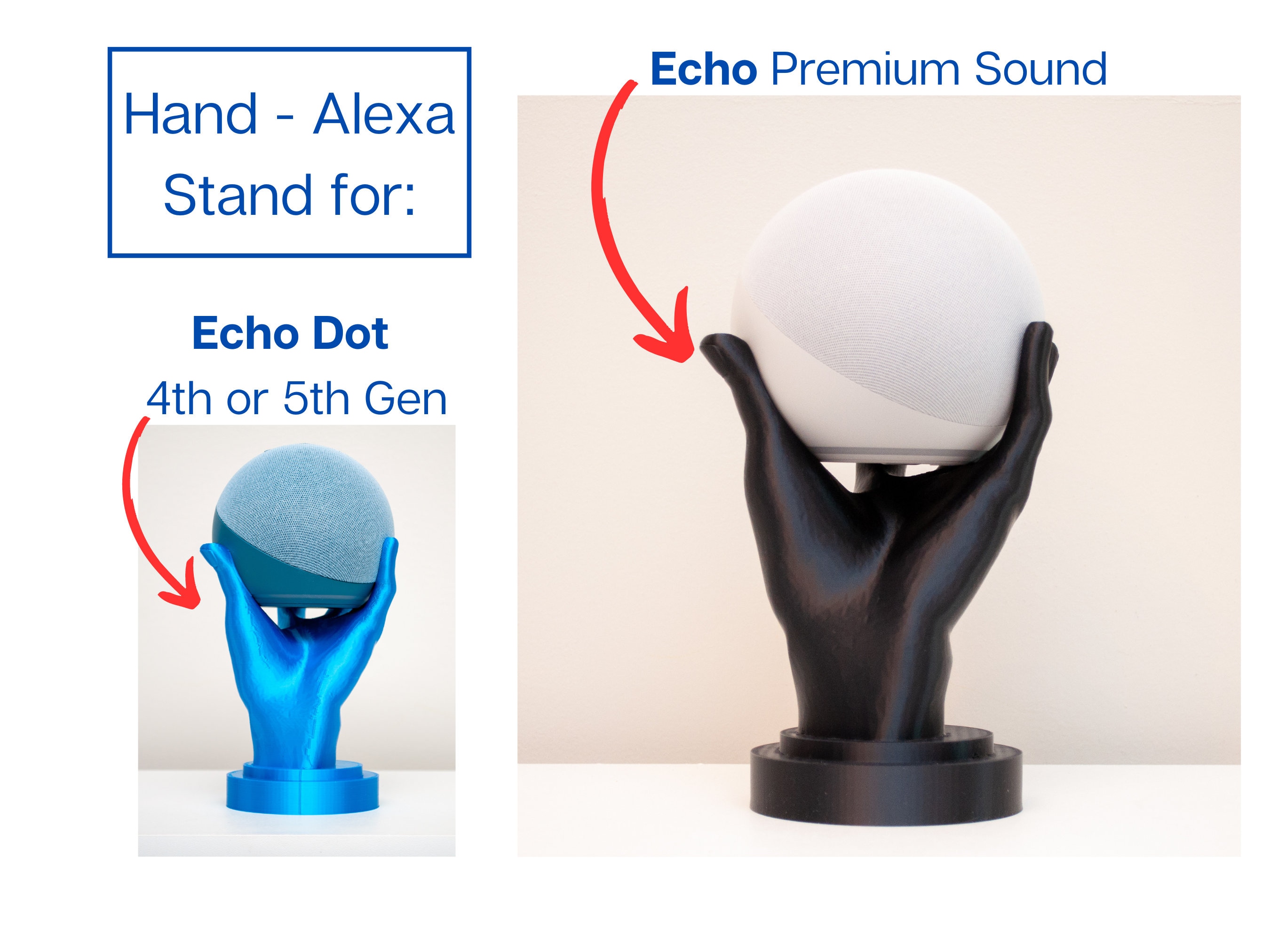 Alexa Echo Dot Wooden Tripod Stand For Echo Dot 4th & 5th Gen - Alexa ...
