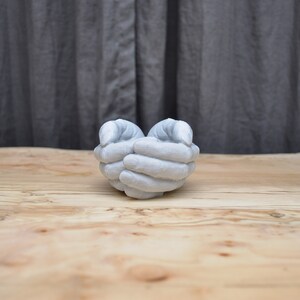 Cupped Hands Bowl Hands Planter Air Plant Holder Heart Catchall Ring ...