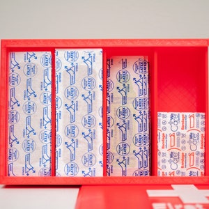 Bandaid Storage With Sliding Lid Ointment Storage Bandaids Box Band-aid ...