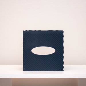 Tissue Box Cover Retro Wavy Squiggly Line Tissue Cover Box Cover ...