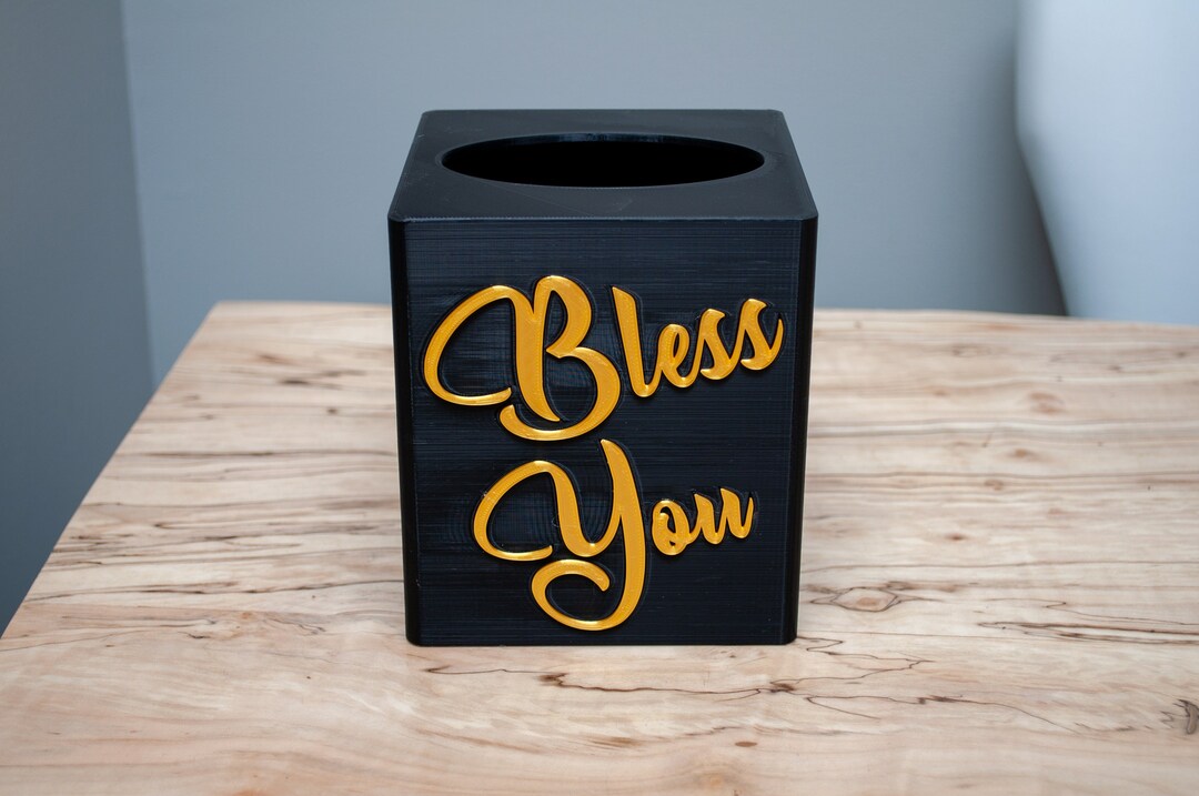 Square bless You Tissue Box Cover Puffs Tissue - Etsy
