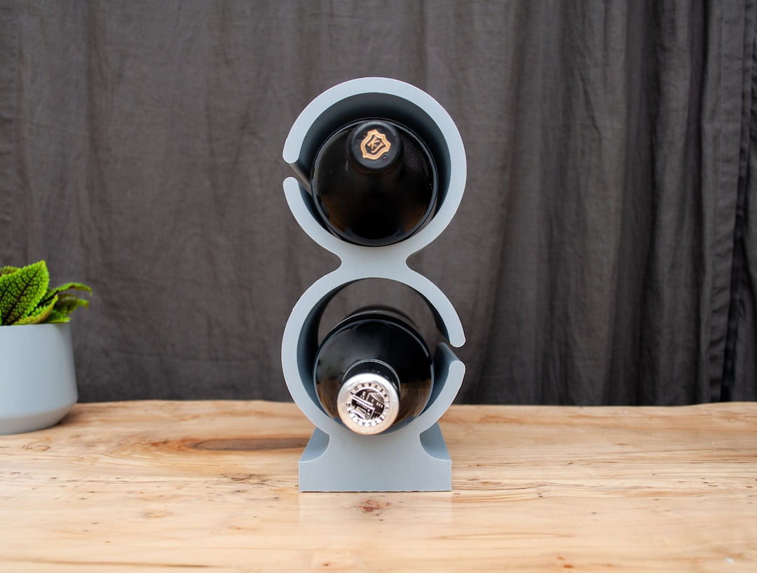 2 Bottle Wine Rack Tier Bottle Holder Stand Countertop Wine Rack ...