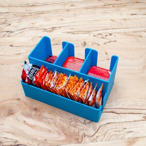 Condiment Caddy Organizer Space Saving Sauce Packet Organizer BBQ Sauce ...