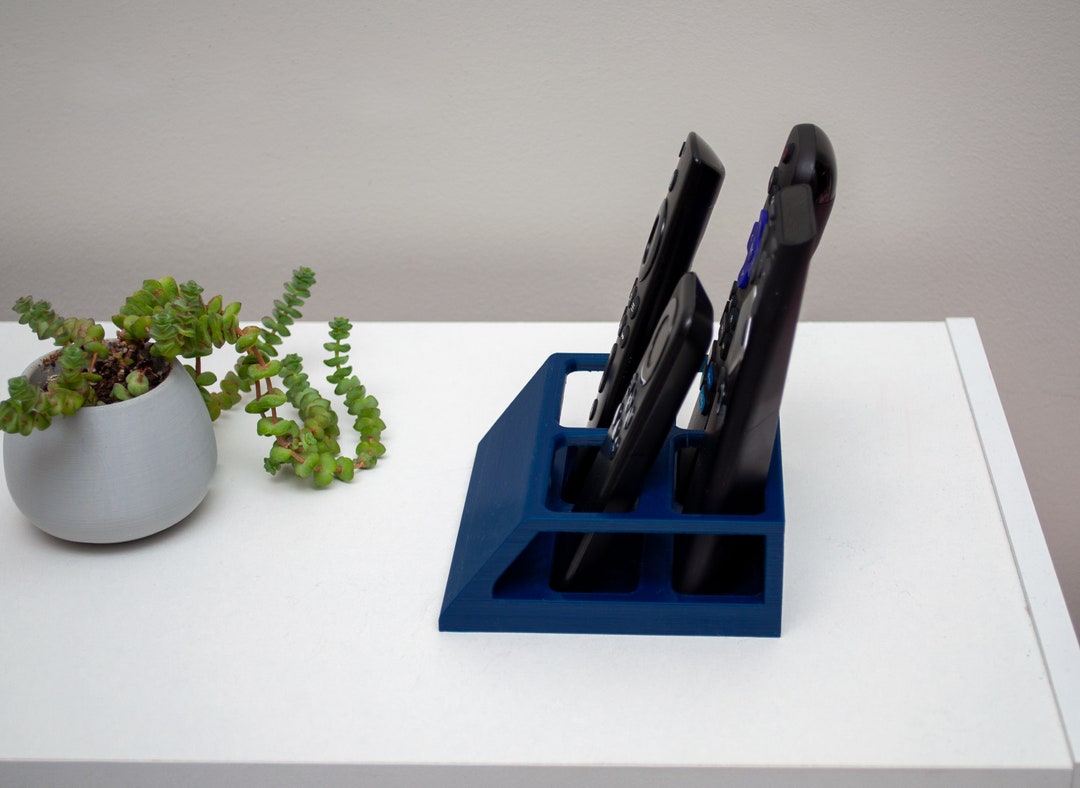 4 Pocket SLIM Remote Control Holder Caddy Scandinavian Minimalist Boho ...