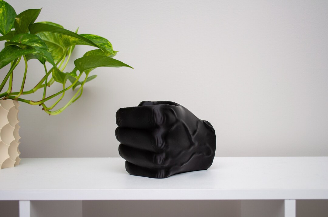 Clenched Fist Bump Dad Fist Pump Desk Organizer Pen Pencil Marker Gag ...