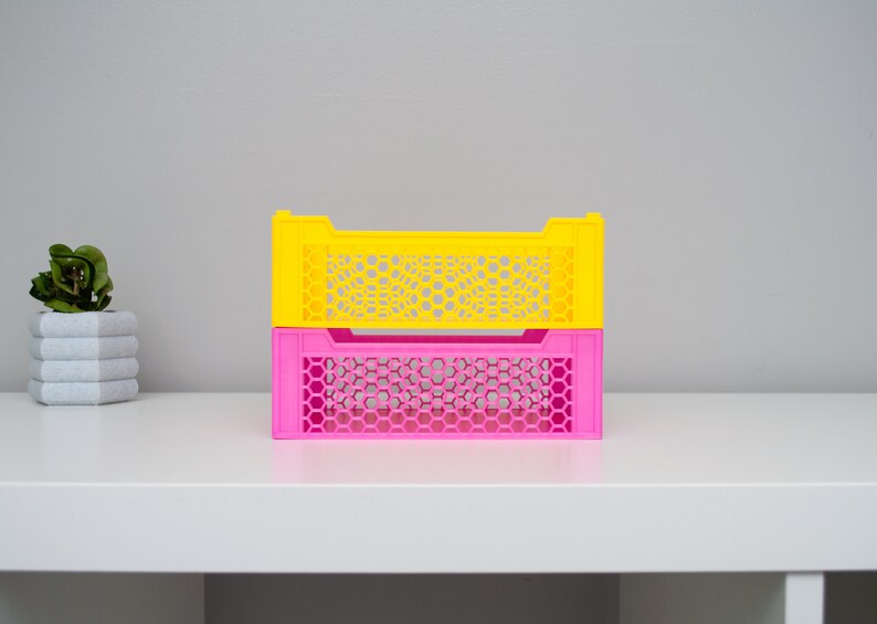 Stackable Bins – Desktop Organizer, Available in 48 Colors, 3D Printed ...