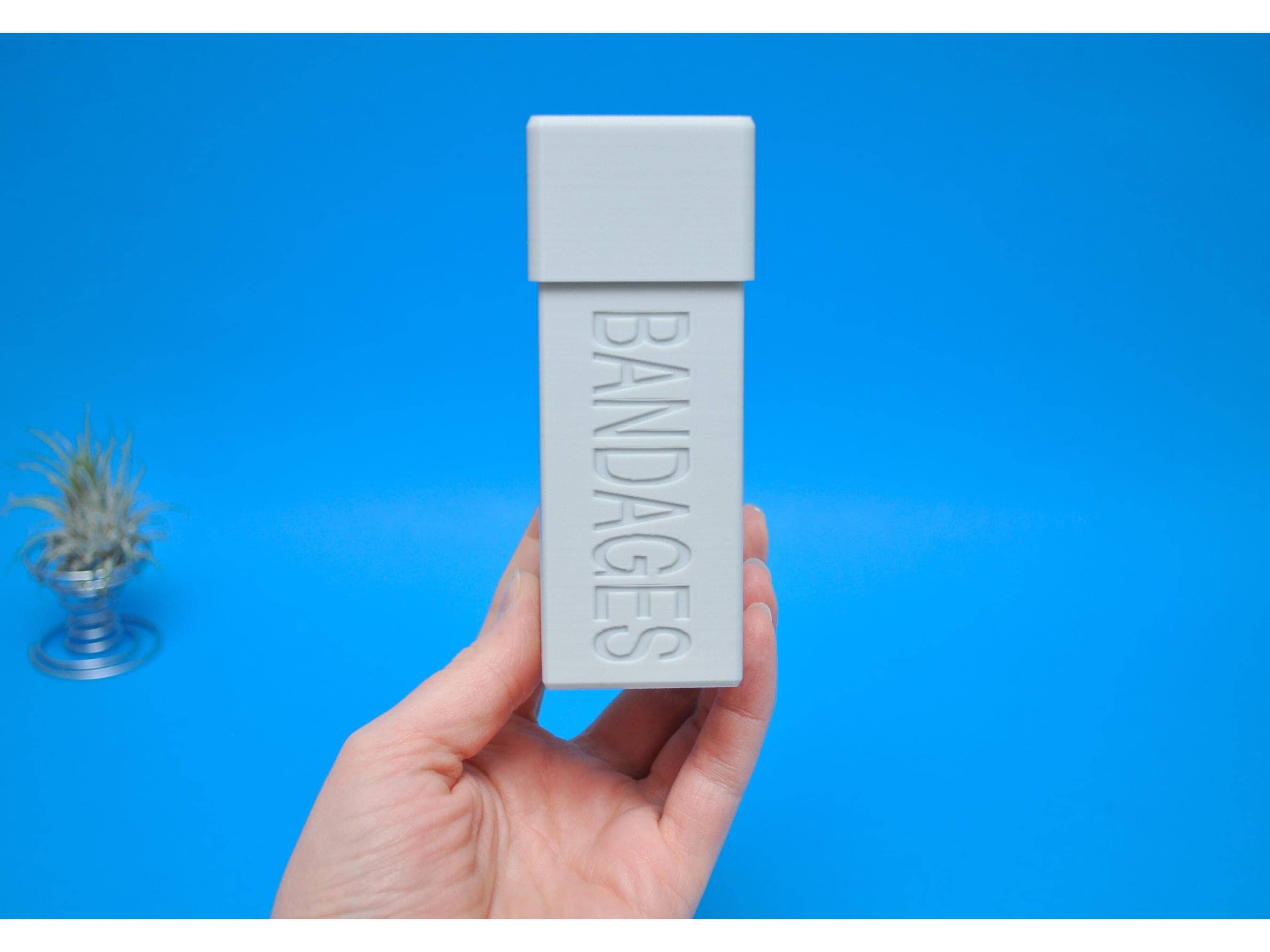 Bandage Storage Box With Lid: Modern First Aid Container, 3D Printed - Etsy