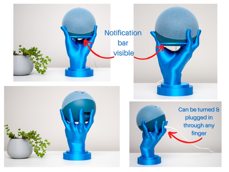 Hand Alexa Echo Dot Holder Stand Display for 4th/5th Gen - Etsy