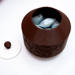 Laundry Soap Tablets Container With Lid Jar for Detergent Pods Storage ...