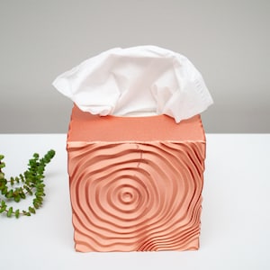 Tissue Box Cover Retro Wavy Squiggly Line Tissue Cover Box Cover ...