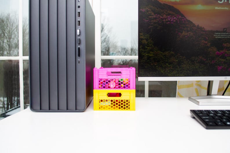 Stackable Bins – Desktop Organizer, Available in 48 Colors, 3D Printed ...