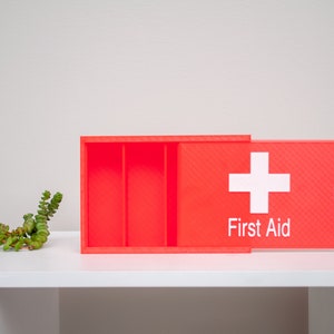 Bandaid Storage With Sliding Lid Ointment Storage Bandaids Box Band-aid ...