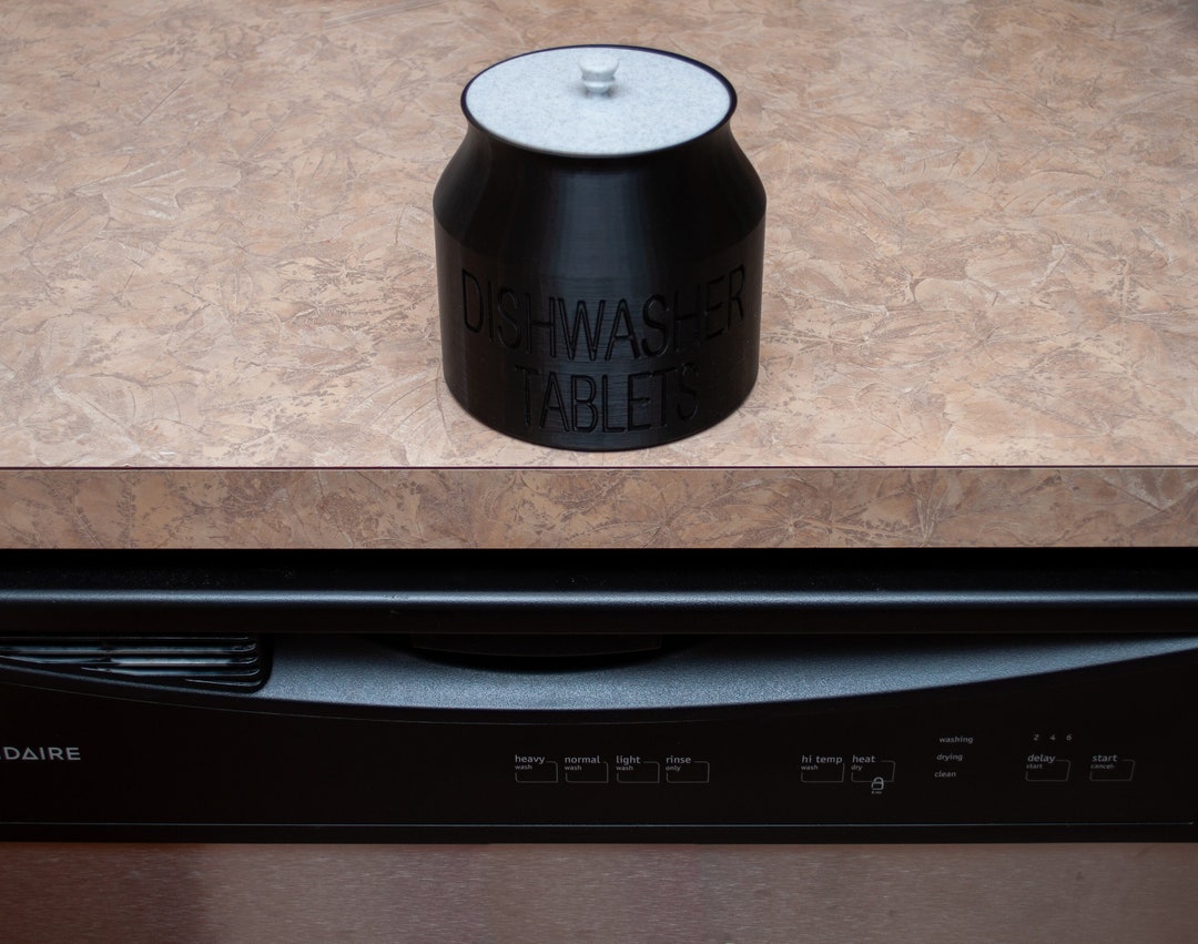 Dishwasher Tablets Container With Lid Jar for Detergent Pods Cleaning ...