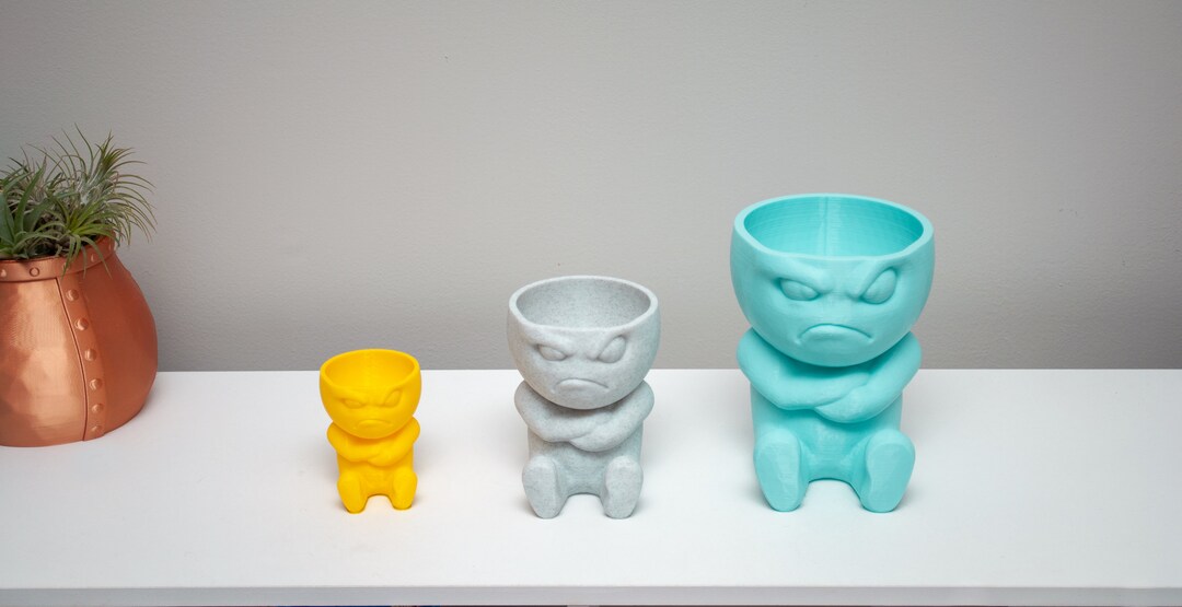 Grumpy Planter He's Never Happy 3 Sizes With or - Etsy