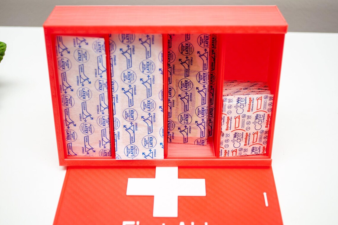 Bandage Storage Box With Sliding Lid, 3D Printed - Etsy