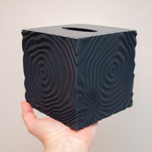 Tissue Box Cover Retro Wavy Squiggly Line Tissue Cover Box Cover ...