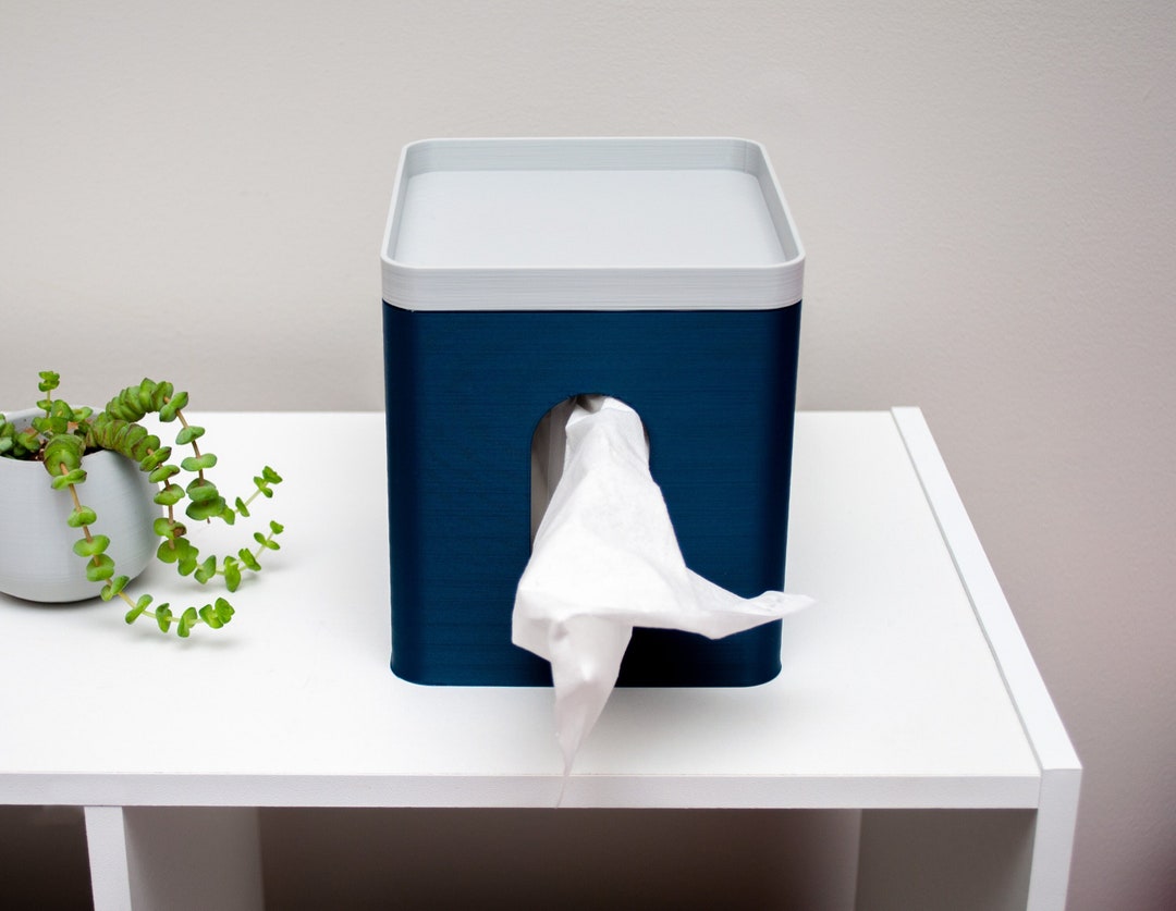 Tissues Box With Top Tray Storage Minimalist Organizer 3d Printed ...