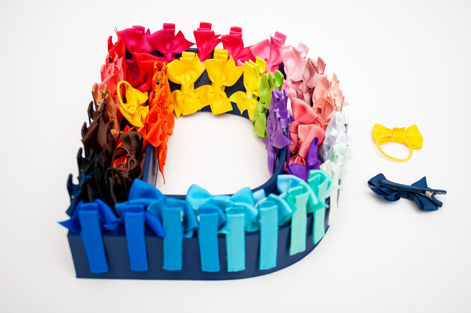 8h Bow & Clip Holder Fillable Hollow Letter Hair - Etsy