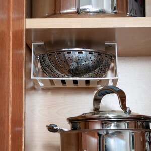 Space Saving Under Cabinet Shelf Organizer Pantry Cabinet Tray Kitchen ...