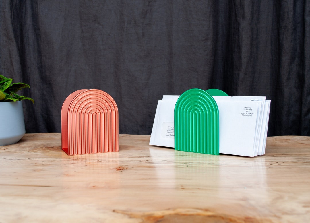 Boho Mail Holder: Scandinavian Desktop Organizer, 3D Printed - Etsy