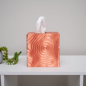 Tissue Box Cover Retro Wavy Squiggly Line Tissue Cover Box Cover ...