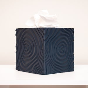 Tissue Box Cover Retro Wavy Squiggly Line Tissue Cover Box Cover ...