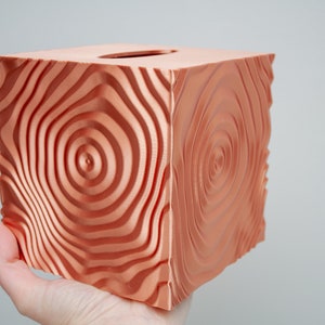 Tissue Box Cover Retro Wavy Squiggly Line Tissue Cover Box Cover ...
