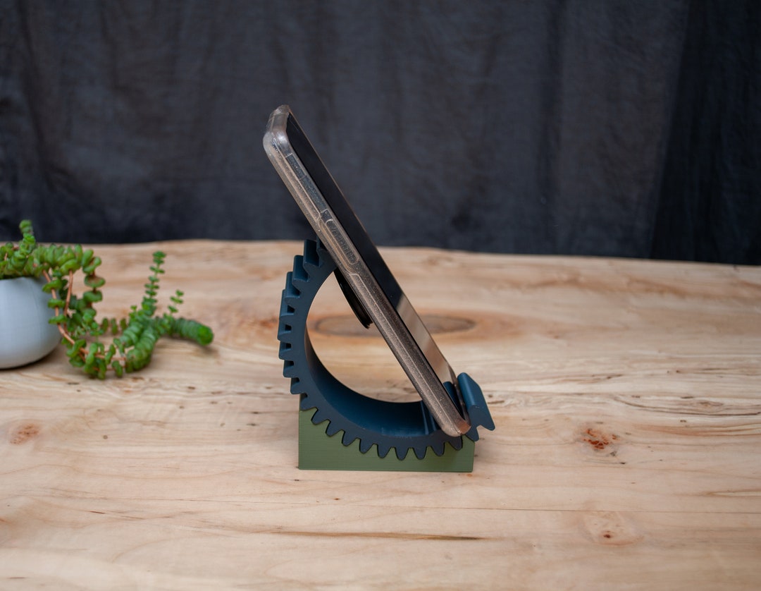 Adjustable Gear Cell Phone Stand, Industrial Decor Holder - Etsy